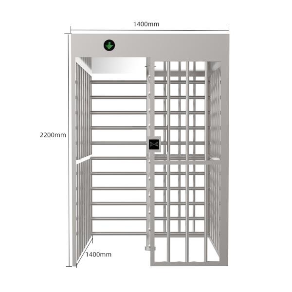 Quality SUS304 Employee Entrance Turnstile Gate , Automatic Full Body Turnstile for sale