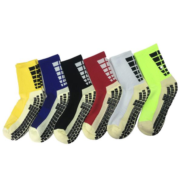 Quality Breathable Print Pattern Football Anti Slip Socks for Sustainable LZ-21-antilsip 01 for sale