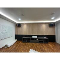Quality Home Theater Linear Timber Grooved Acoustic Panels Sound Absorption Building for sale