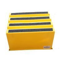 Quality 12" Overall Height Double Step Stool Compact Design For Space Saving for sale