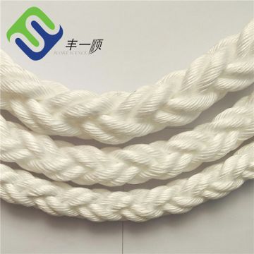 Quality 40mm - 200mm PP Danline Rope / 8 Strand Polypropylene Rope Customized Length for sale