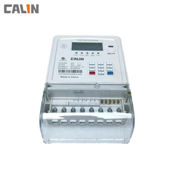 Quality 20 Digits Token Three Phase Energy Meters , Low Credit Warning Tamper Protection for sale