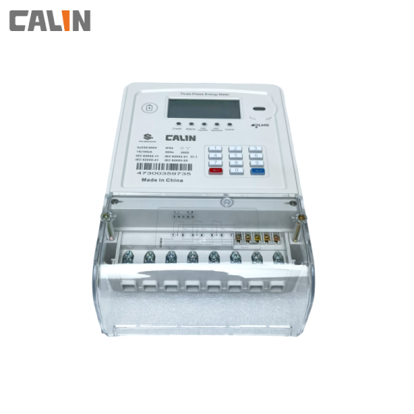 Quality Low Voltage 3 Phase Electric Meter / Backlit LCD Surge Safe Sts Keypad Meter for sale