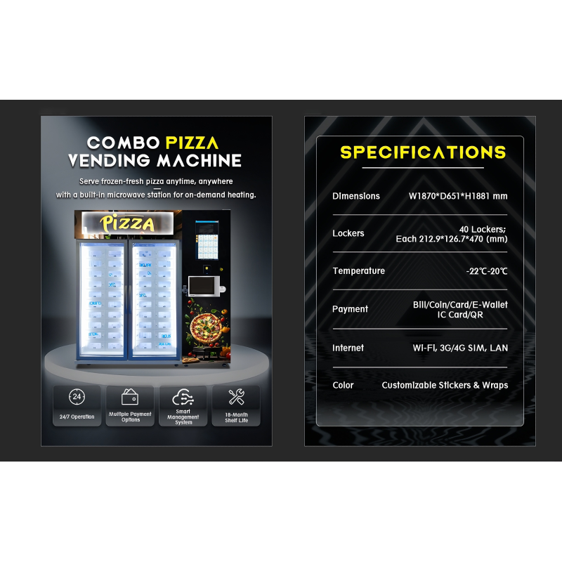 WEIMI Smart Pizza Vending Machine exterior view