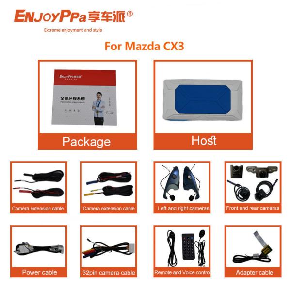 Quality Loop Recording 360 Car Camera Systems For Mazda CX30 High Security for sale