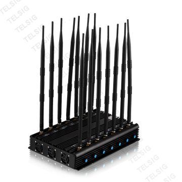 Quality 14 Channels 5G Signal Jammer For Cell Phone 2345G WiFi GPS VHF UHF Lojack for sale