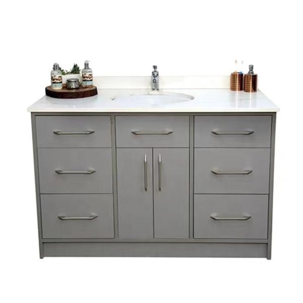 Quality Economic Hotel Room Cabinets Modern Bathroom Vanity Cabinets Marble Facet for sale