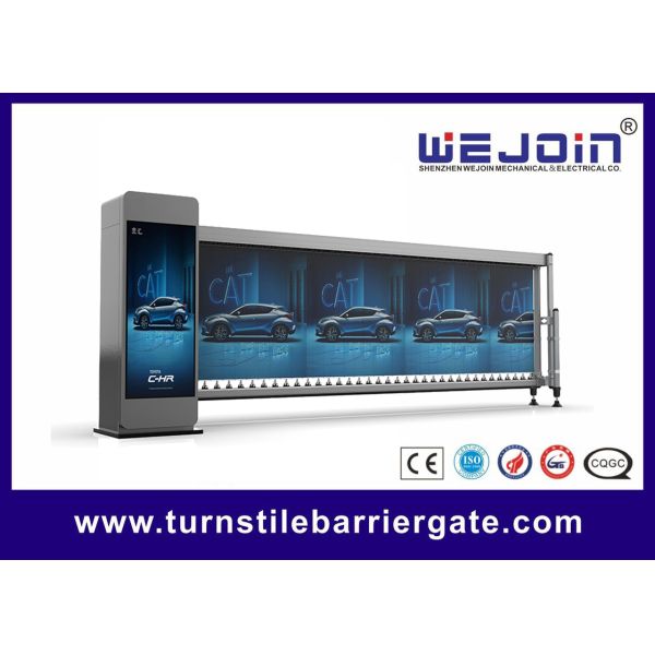 Quality Advertising automatic boom barrier 4.1 meters speed 4~8 seconds for car park barrier system for sale