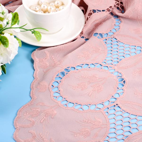 Quality High Guipure Lace Fabric 3d Embroidered Applique Flower Multicolour Embroidery for sale