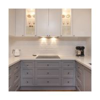 Quality Modern Easy Clean Shaker Kitchen Cabinet Made of Plywood Carcase and MDF Door for sale