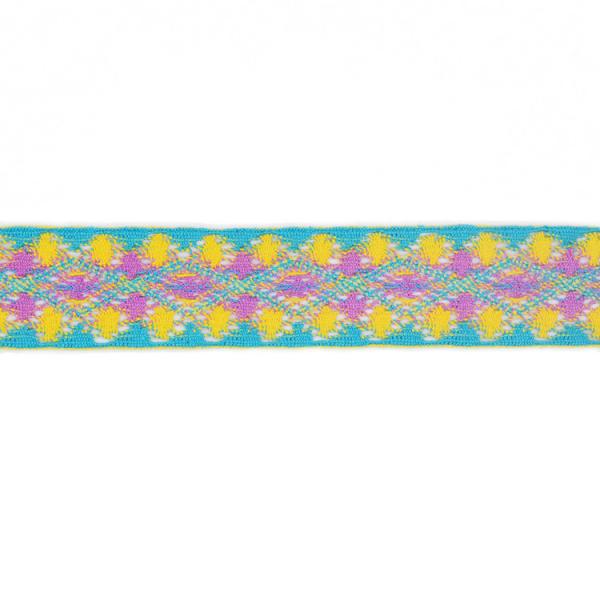 Quality 20KJ29 Colorful  Braiding 4cm Cotton Lace Trim for sale