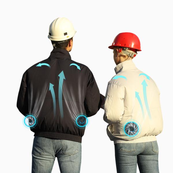 Quality White 12V Air Conditioned Shirts Heatstroke Prevention Air Con Clothing for sale