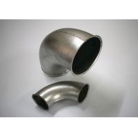 Quality HVAC Galvanized Steel Duct Fitting 100mm Ducting 90 Degree Bend for sale