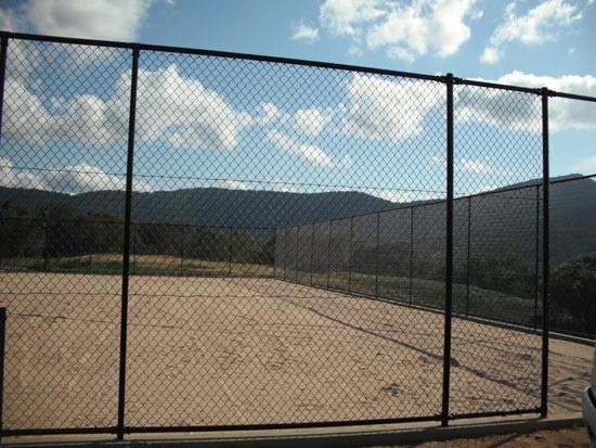 Quality Black Galvanized 3.0m Height Steel Chain Link Fencing 50mm Pitch for sale