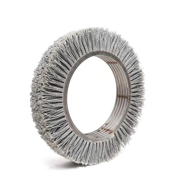 Quality Abrasive Nylon Wound Spiral Roller Brushes for Coils Treatment for sale