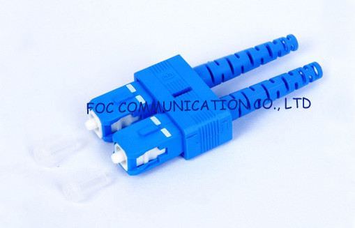 Quality SC SM 9 / 125um 3.0mm duplex fiber optic connector For WAN And LAN for sale