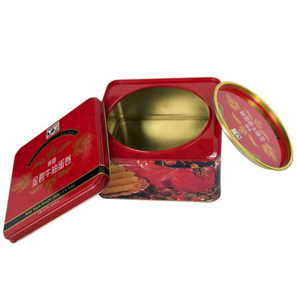 Quality Personalized Cookie Tins Vintage Christmas Cookie Tins Family Dollar Tin Boxes for sale