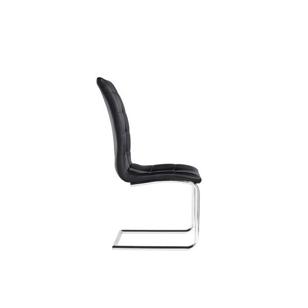 Quality High Back Kitchen 60KGS 60cm Faux Leather Dining Chairs for sale