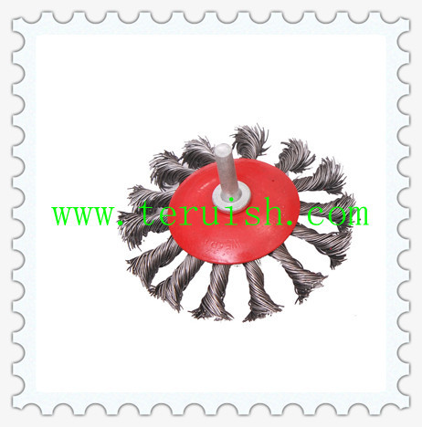 Quality Twist Knotted Rod & Plate Wire Wheel Brushes TRT06 for sale