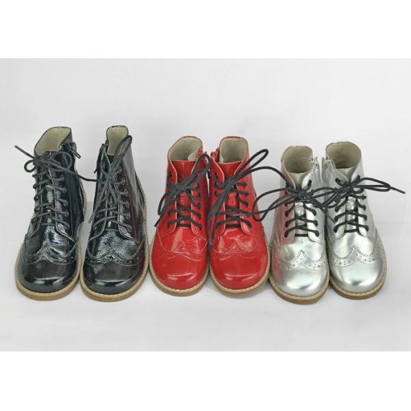 Quality Real Leather Round Toe EU30 Stylish Kids Shoes for sale
