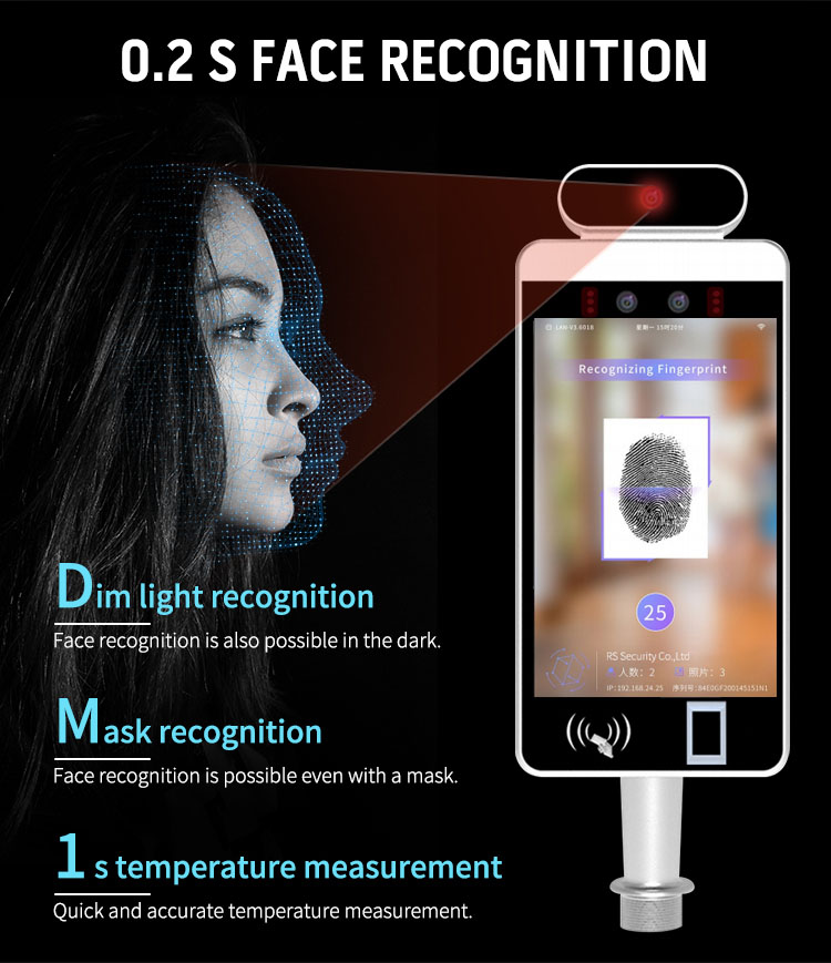 Temperature Scanner Facial Recognition From RS Security Co.,Ltd