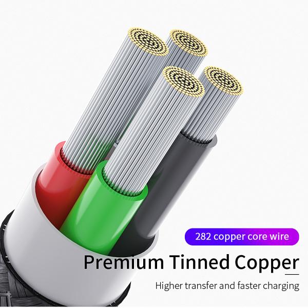 Quality Essager 5A Type C Fast Cable 1M 2M Fast Charging USB 2.0 Data Transfer Type C for sale