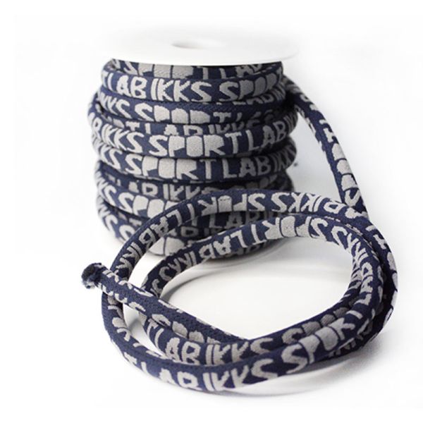 Quality 100% Nylon Custom Logo Round Jacquard Cord for sale