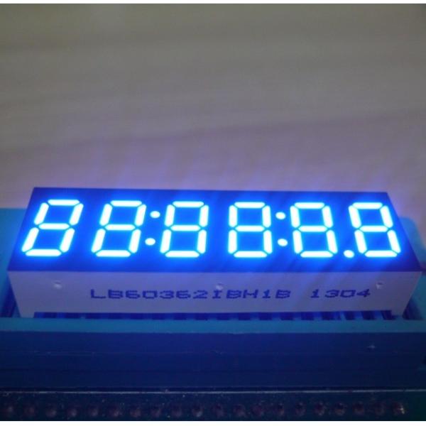 Quality 6 Digit 7 Segment LED Display , Ultra Bright White LED Clock Diplay 0.36 Inch for sale