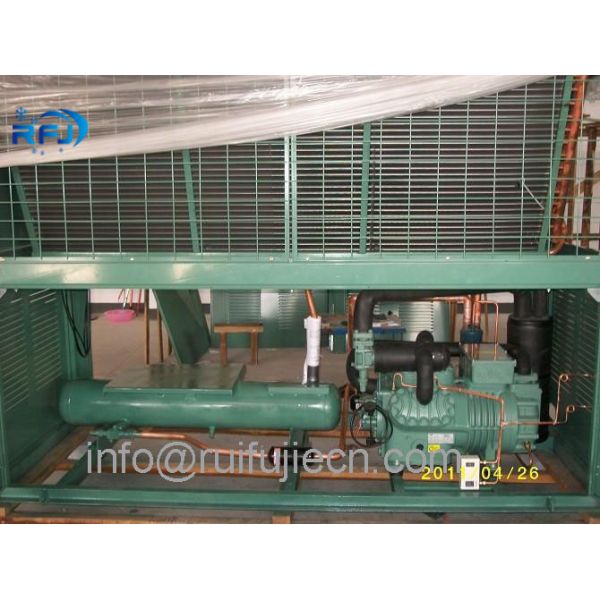 Quality 44hp V Type Compressor Semi Hermetic Condensing Unit For Industrial Chiller Room for sale