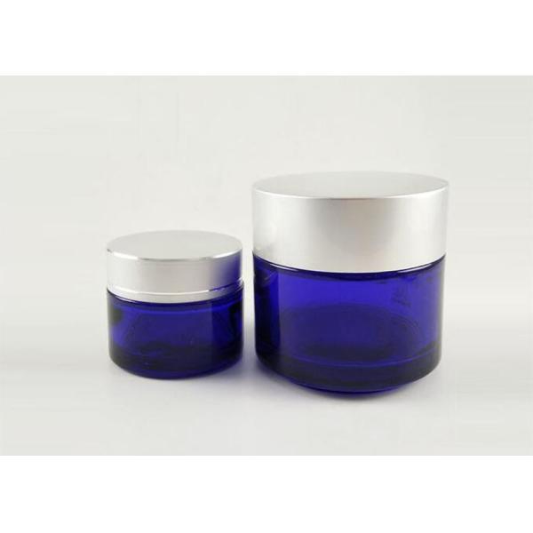 Quality Skin Care Glass Cosmetic Cream Jar , Empty Glass Cream Containers for sale