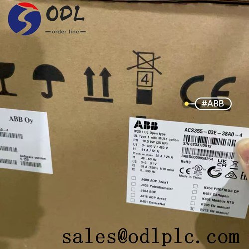 Quality 480VAC ABB PLC Module Efficient Control 3 Phase ACS355-03E-38A0-4 ABB IP20 for sale