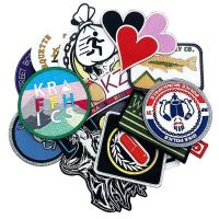 Quality 3D Custom Fabric Embroidered Patch Badges for Decoration Sequins Clothing for sale