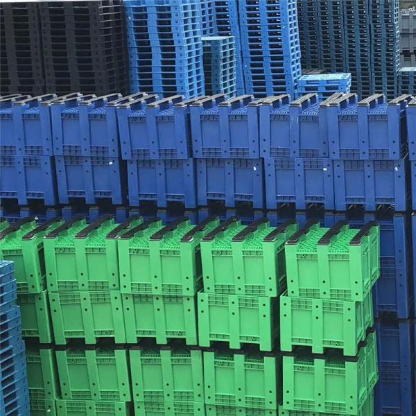 Quality 1200x1000x265mm Foldable HUADING Plastic Bulk Container Food Storage Containers for sale