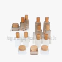 Quality Customized Shape Non-Toxic Wooden Lids for Skincare Jars Organic Cream Balm Caps for sale