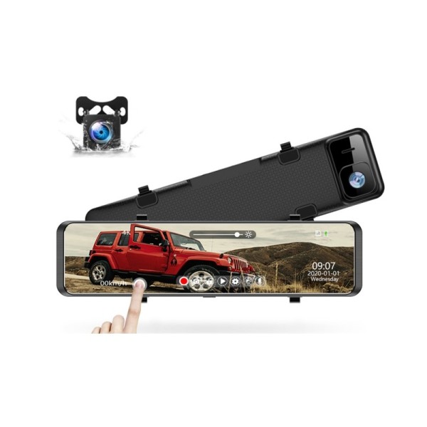 Quality Voice Control 11.26 12 Inch IPS 1080P Dash Cam Security Recording for sale
