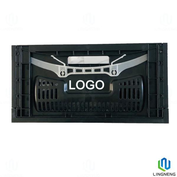 Quality 40L Reusable Folding Crate Box Collapsible Fruit And Vegetable Plastic Crates for sale