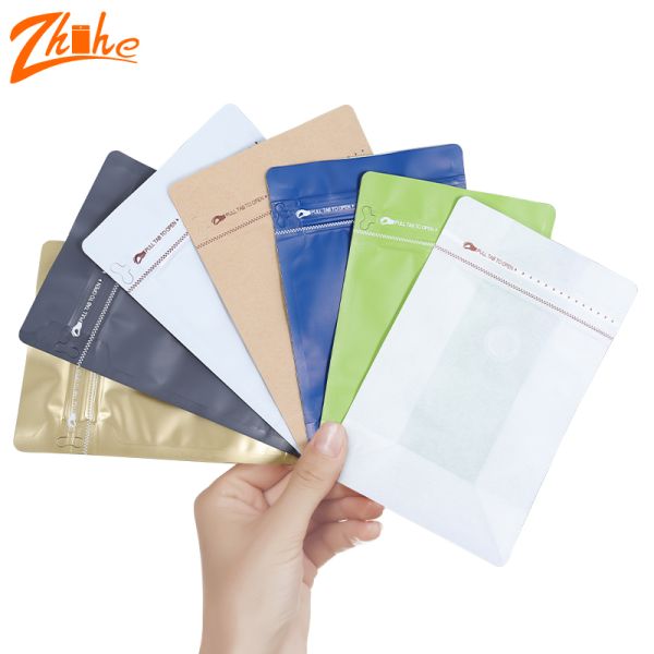 Quality Zhihe 250g Customized Design Ziplock Mylar Coffee Packaging Bags Smell Proof for Coffee & Pet Food for sale