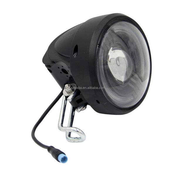 Quality Super Bright Long Range Ebike Headlight With 4 Pin LED Front Light Electric for sale