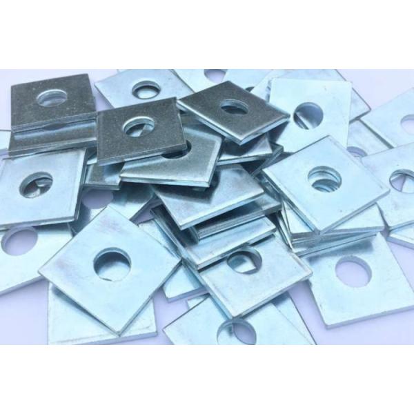 Quality M10 M16  Carbon  steel Square wahser Blue silver finishing Customized black washer for sale