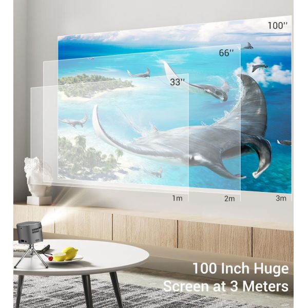 Quality 1080p DLP Portable Bluetooth Projector For Home Theater Office ODM for sale