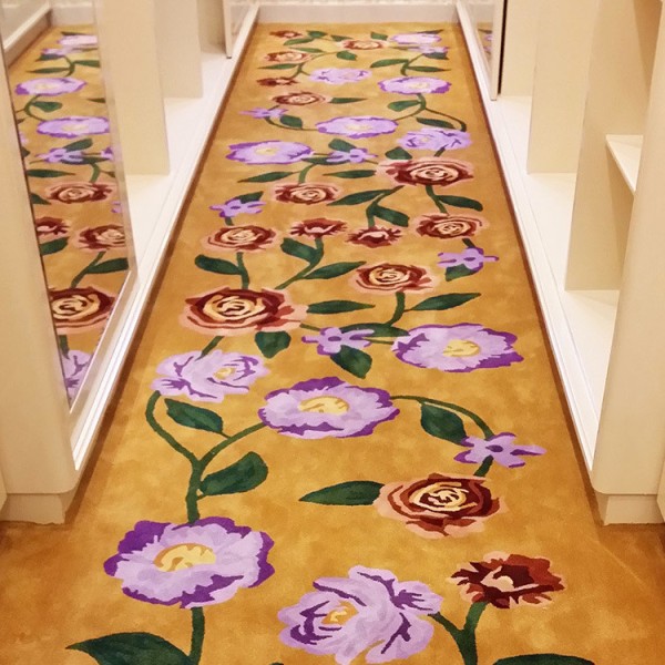 Quality Customizable Abstract Pattern Hotel Room Carpet Wall to Wall Carpets Handmade Tufted Rugs for sale