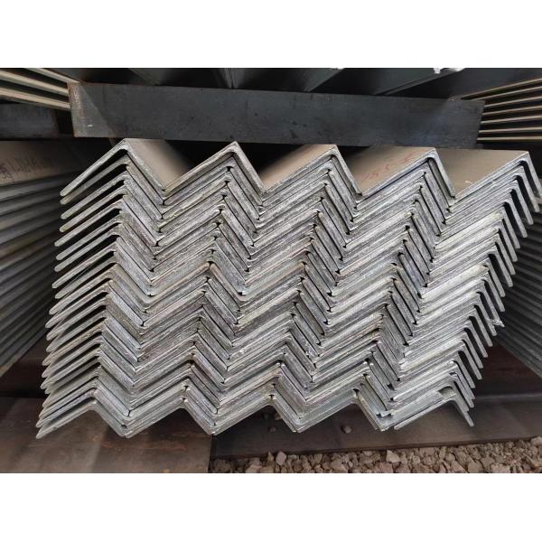 Quality Invoicing by actual weight Hot dip galvanized unequal Angle steel Tolerance ±1% for sale