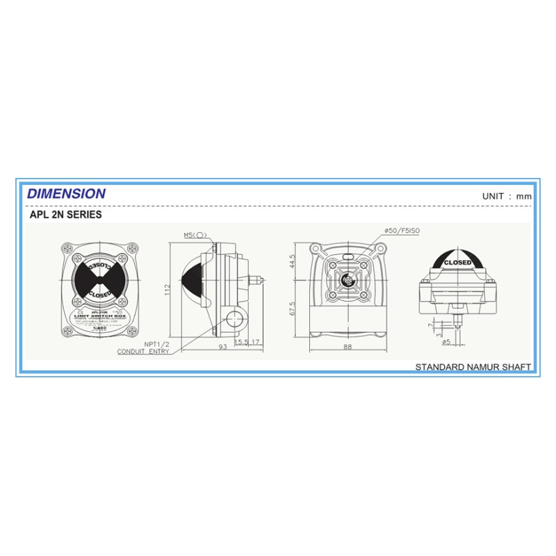 APL210N limit switch box