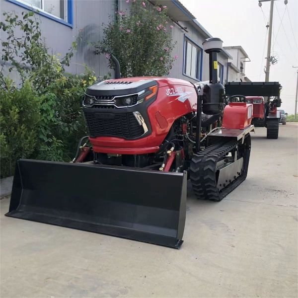 Quality Compact 50HP Dry Land Crawler Tractor With Agricultural Tools for sale