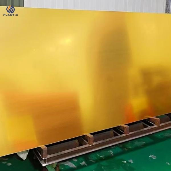 Quality 1.2g/cm3 Customizable Gold Acrylic Mirror Sheet For Wall Decorative for sale