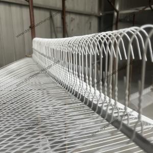 Quality 40cm 2.3mm Dry Cleaner Wire Hangers Cheap Price White Powder-Coated for sale