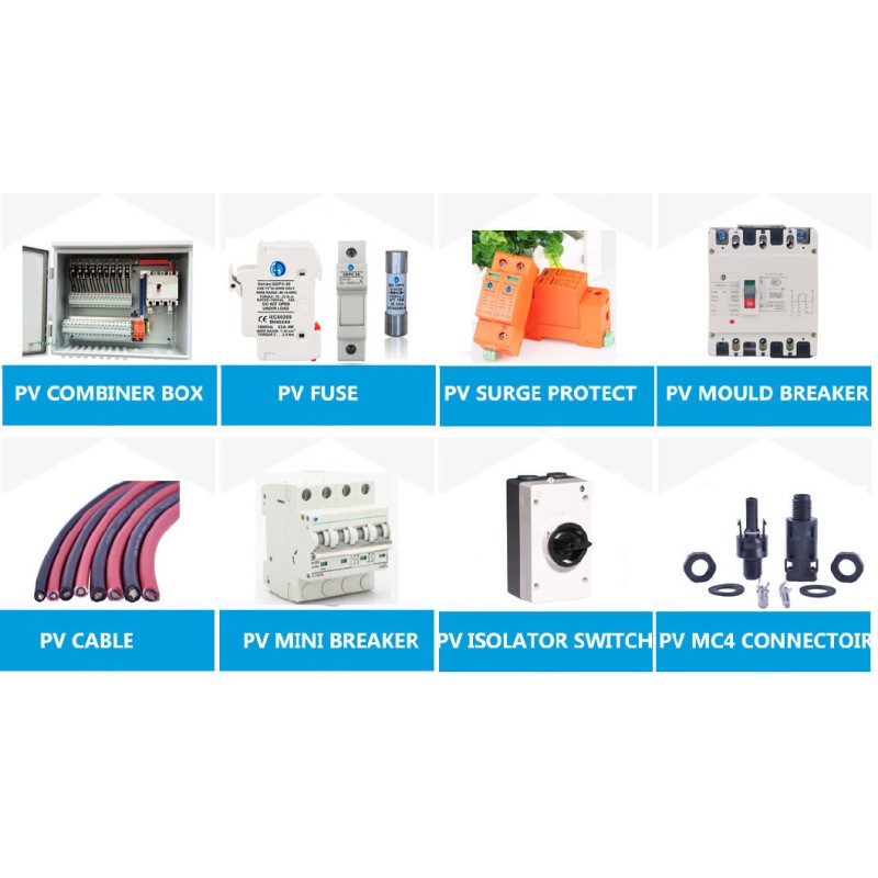 IP65 Waterproof Solar Energy PV Combiner Box 1-6 Strings Plastic Distribution Enclosure Solar DC Switching Box