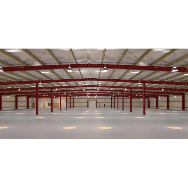 Quality Erected Quickly Prefabricated Steel Warehouse Construction Snow Resistance for sale