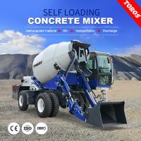 Quality Mobile Self Loading Concrete Mixer Truck 55KW Automated Operation for sale