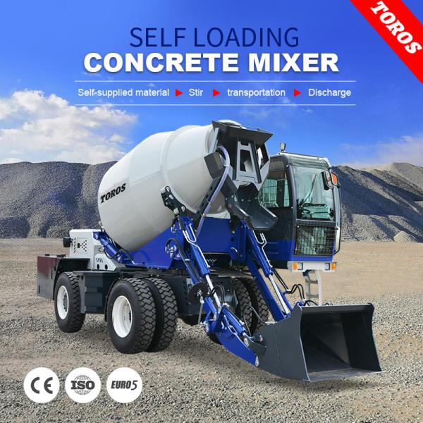 Quality Mobile Self Loading Concrete Mixer Truck 55KW Automated Operation for sale